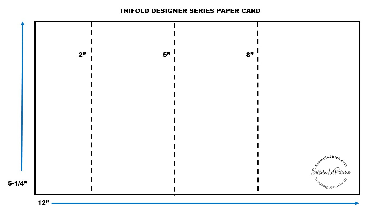 Trifold DSP card – stampin2die4.com